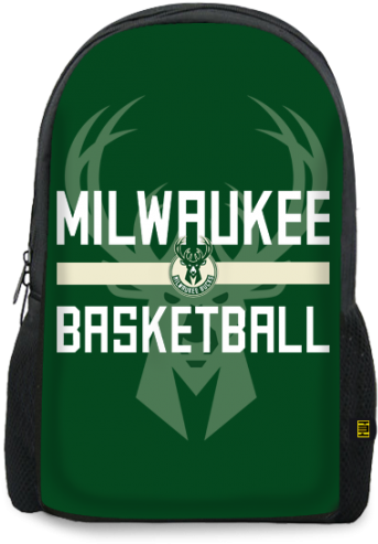 Download Milwaukee Bucks Printed Backpacks - Milwaukee Bucks - Full ...