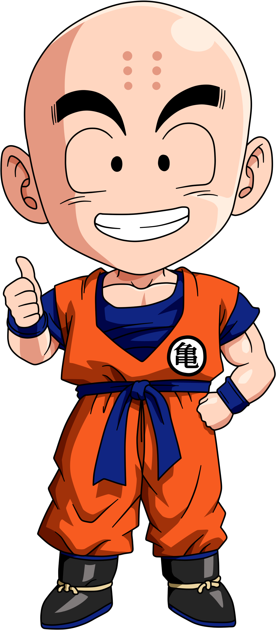 Download Big Head Krillin - Dragon Ball Chibi Krillin - Full Size PNG ...