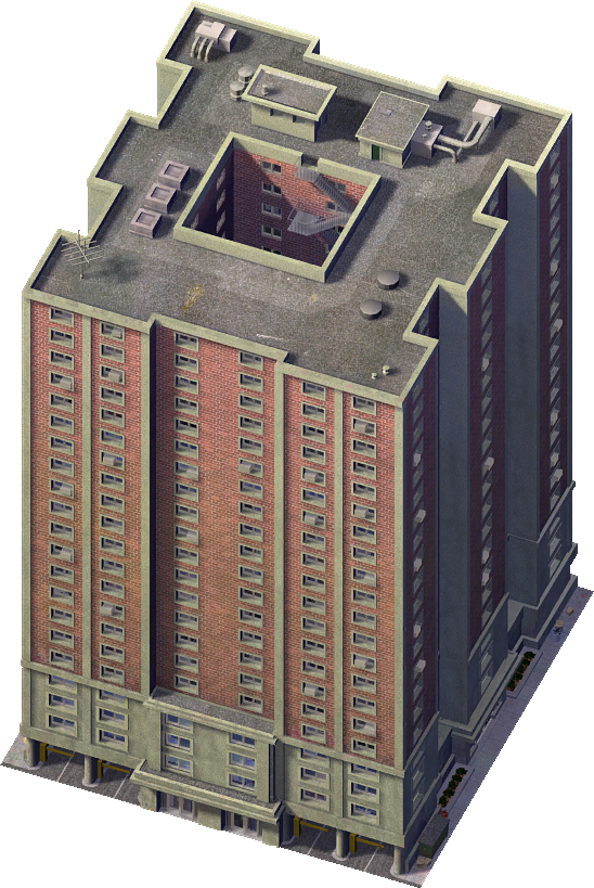 Download Hamster Tenements - Simcity 4 Tenement - Full Size PNG Image ...