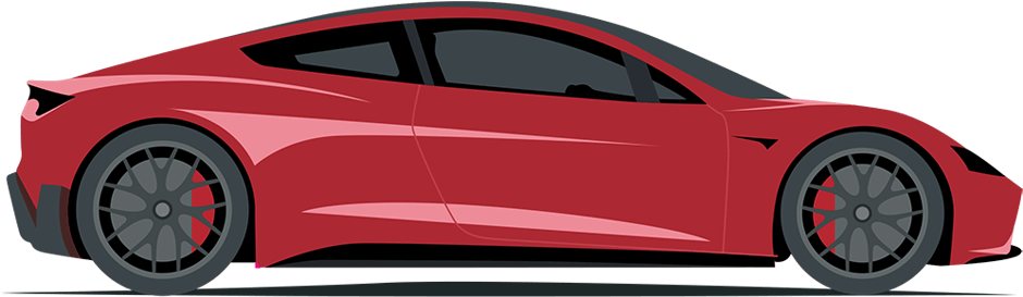 Download Transparent Tesla Roadster - Tesla Roadster Clip Art - PNGkit