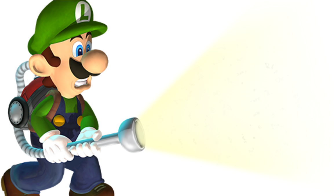 Download Luigi Is Scared - Luigi's Mansion Luigi - Full Size PNG Image ...