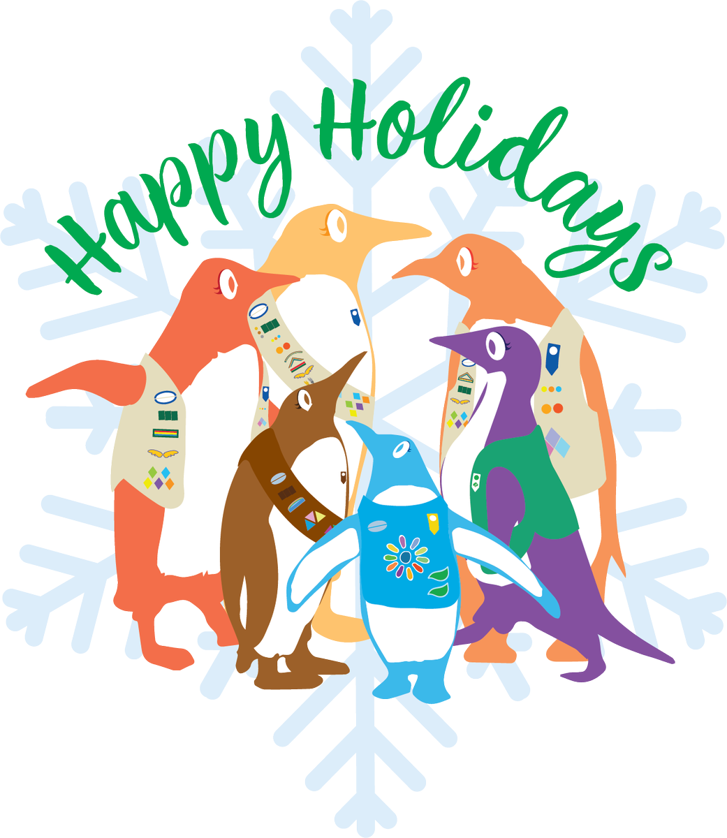 Download Gscnc On Twitter - Happy Holidays Girl Scouts - Full Size PNG ...