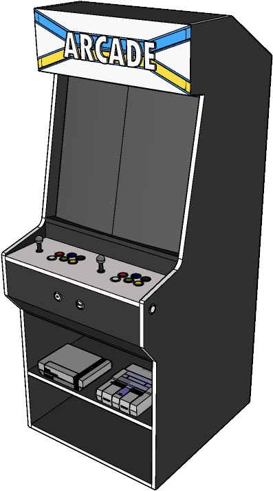Download Video Game Arcade Cabinet - Full Size PNG Image - PNGkit