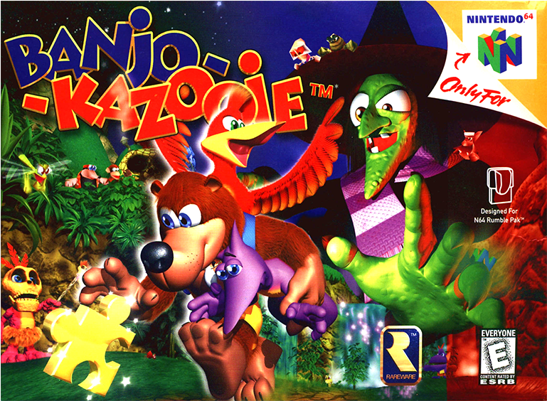 Download Banjo Kazooie ~ N64 Nintendo 64 Game Cartridge - Full Size PNG ...