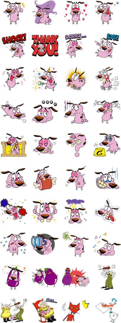 Download Courage The Cowardly Dog - Courage The Cowardly Dog Emoji ...