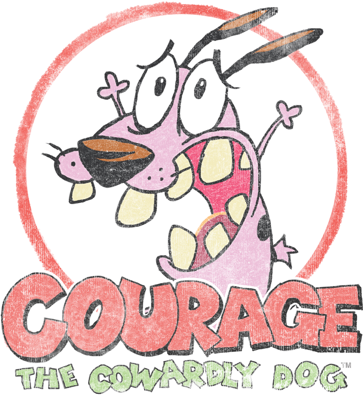 Download Courage The Cowardly Dog Vintage Courage Juniors T-shirt ...