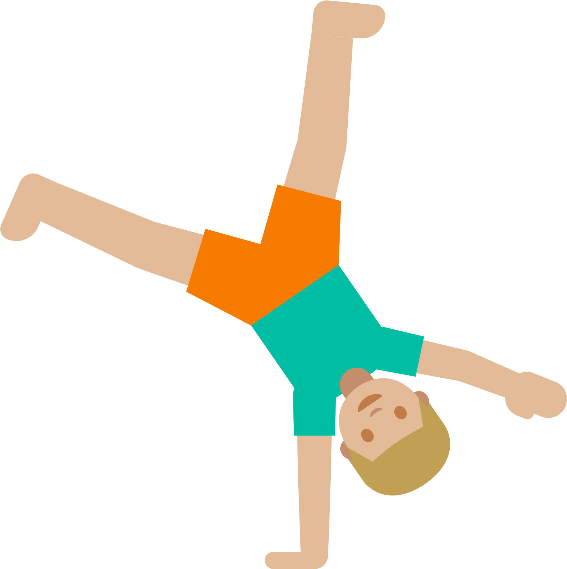 Download Open - Cartwheel Emoji - Full Size PNG Image - PNGkit