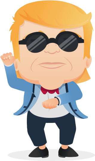 Download Transparent Trump Kpop Dancing Emoji - Dance - PNGkit