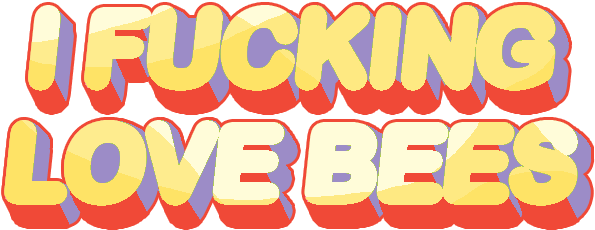 Download Bee Text Yellow Font Line - Love Bees Meme - Full Size PNG ...