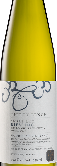 Download Small Lot Riesling "wood Post" - Thirty Bench - Full Size PNG ...