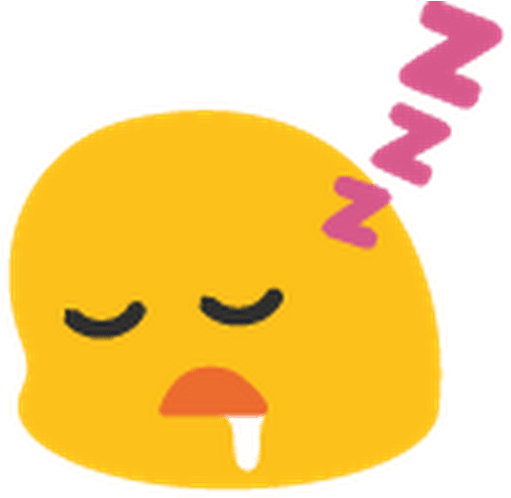 Download Sleepy Emoji - Full Size PNG Image - PNGkit