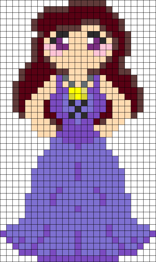 Download Ursula In Human Form Aka Vanessa Perler Bead Pattern - Pixel ...