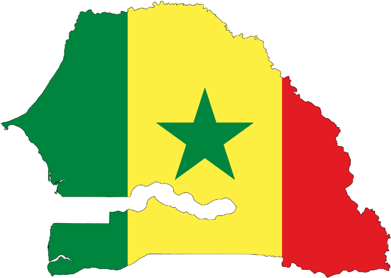 Download Transparent Senegal Green Wall - Senegal Map - PNGkit