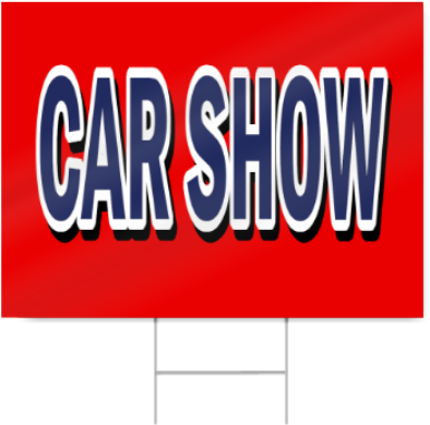 Download Car Show Block Lettering Sign - Car Show Sign - Full Size PNG ...
