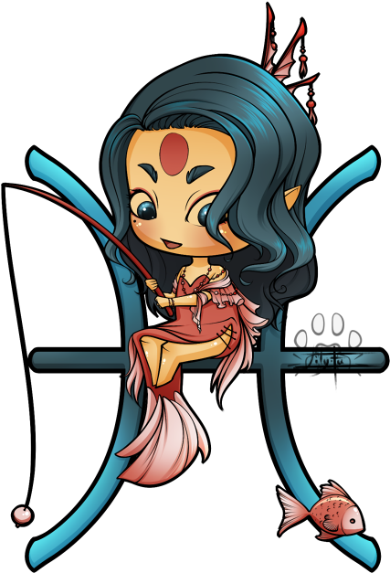 Download Chibi Pisces By Lily - Pisces Chibi - Full Size PNG Image - PNGkit