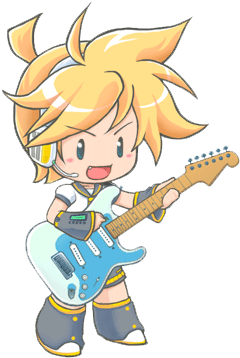 Download Len Kagamine Chibi Gif - Full Size PNG Image - PNGkit