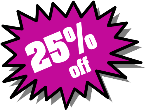 Download 25% Off Transparent - 50 Percent Off Sticker - Full Size PNG ...