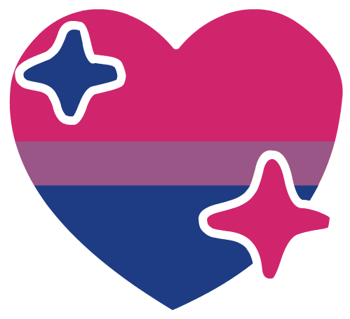 Download Emoji De Coração Com As Cores Da Bandeira Bissexual - Bisexual ...