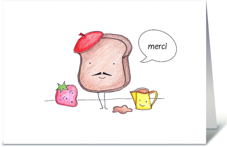 Download French Toast Thank You - French Toast & Strawberry Thank You ...