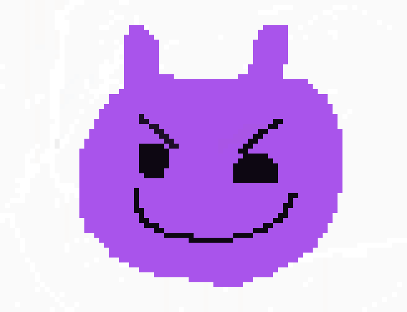 Download Evil Purple Emoji - Яблоко Пиксель Арт - Full Size PNG Image ...