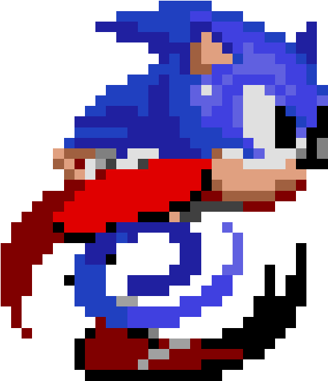 Download Sonic The Hedgehog Class - 8 Bit Sonic Running - Full Size PNG ...