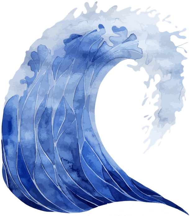 Download Blog - Ocean Wave Watercolor Png - Full Size PNG Image - PNGkit