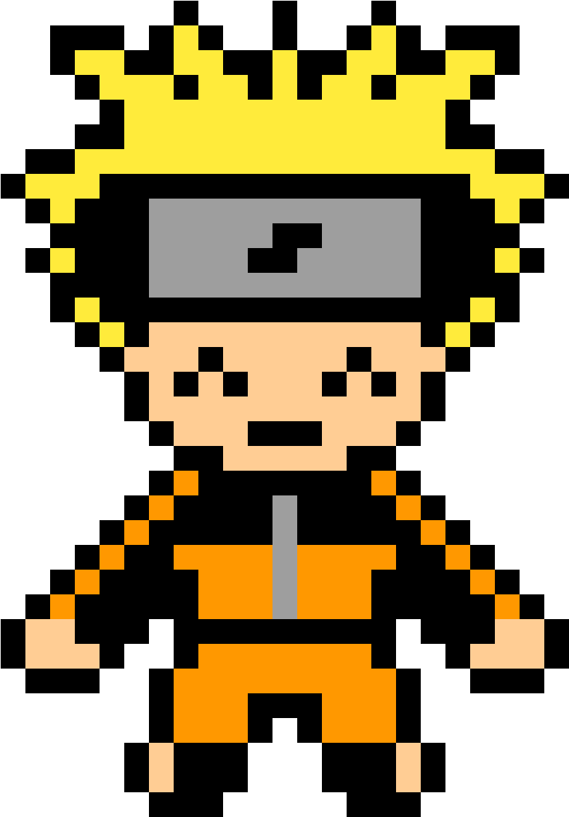 Download Pixels Drawing Naruto - Naruto Pixel Art - Full Size PNG Image ...