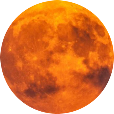 Download Orange Moon, Sattelite In Space - Moon - Full Size PNG Image ...