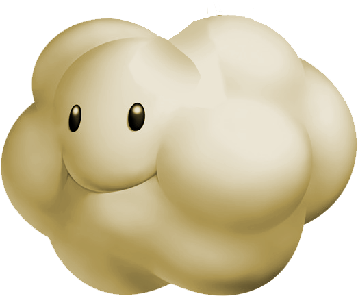 Download Transparent Dark Cloud - Lakitu Cloud - PNGkit