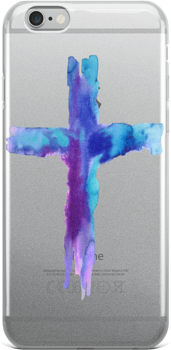 Download Watercolor Cross Iphone Case - Iphone - Full Size PNG Image ...