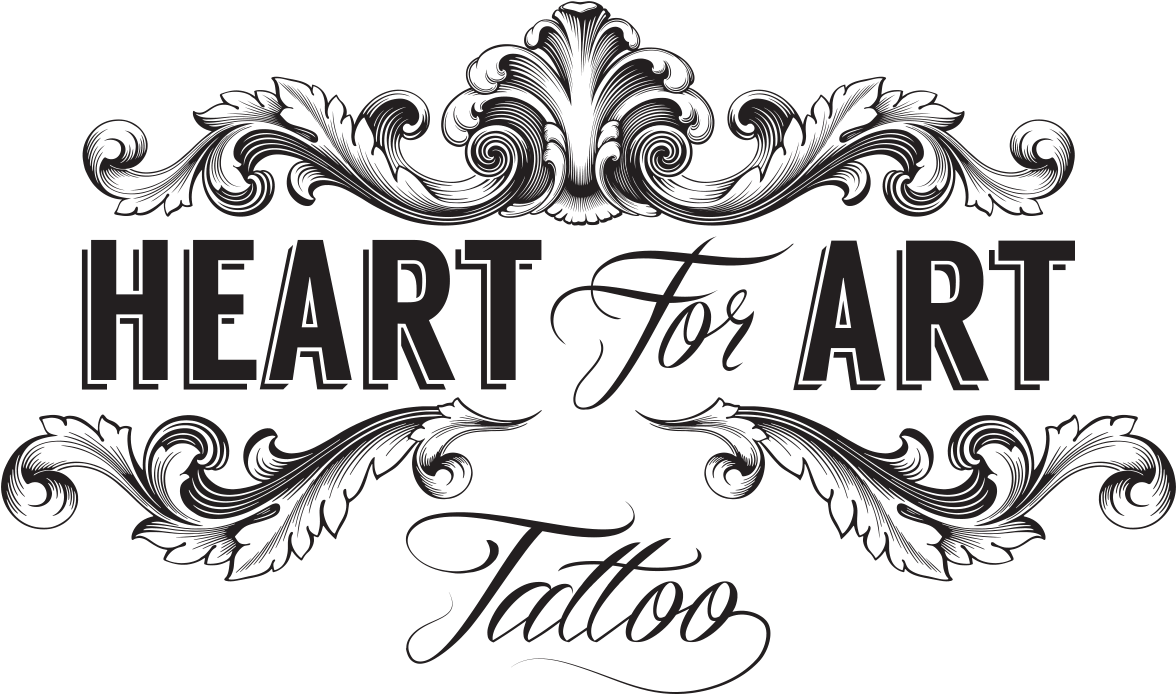 Download Heart For Art Tattoo Logo In Black - Heart For Art - Full Size ...
