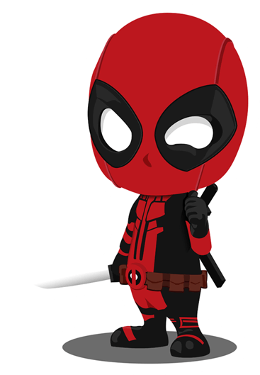Download Deadpool Cartoon - Full Size PNG Image - PNGkit