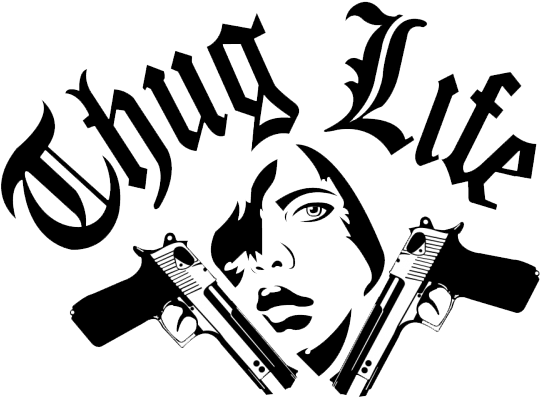 Download Thug Life Drawing - Full Size PNG Image - PNGkit