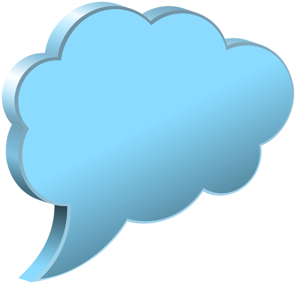 Download Clouds Clipart Speech Bubble - Speech Bubble Cloud Png - Full ...