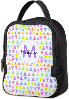 Download Watercolor Triangles Pattern Neoprene Lunch Bag - Lunchbox ...