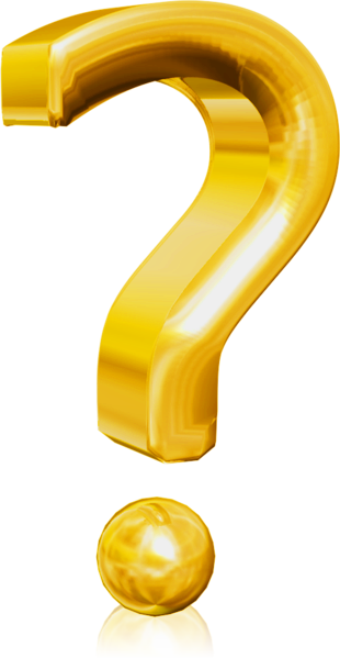 Download Gold Question Mark 3d - Gold Question Mark - Full Size PNG ...