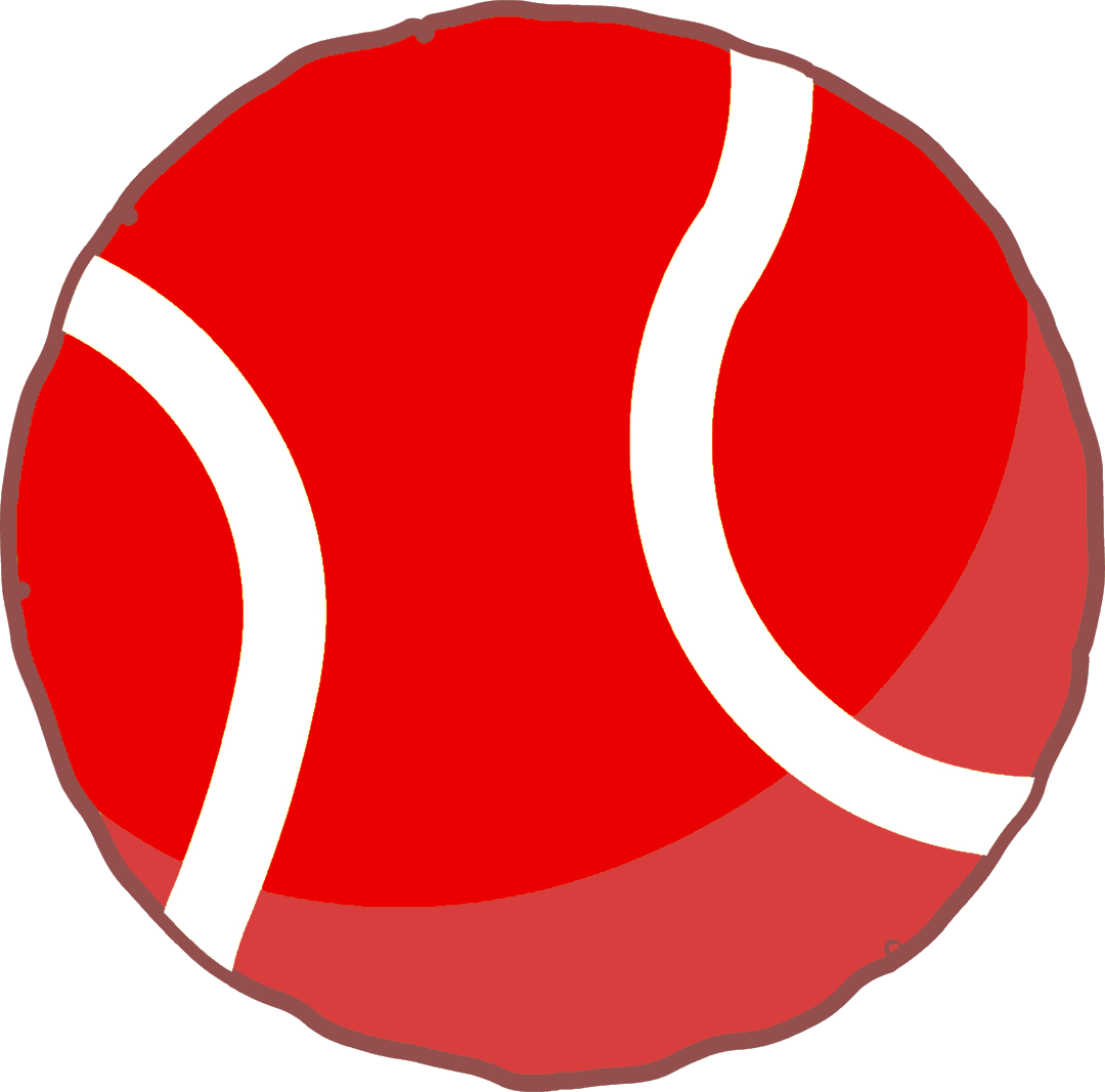Download Red Tennis Ball - Ojicho - Full Size PNG Image - PNGkit