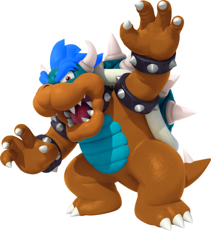 Download Blue Bowser - Cartoon - Full Size PNG Image - PNGkit