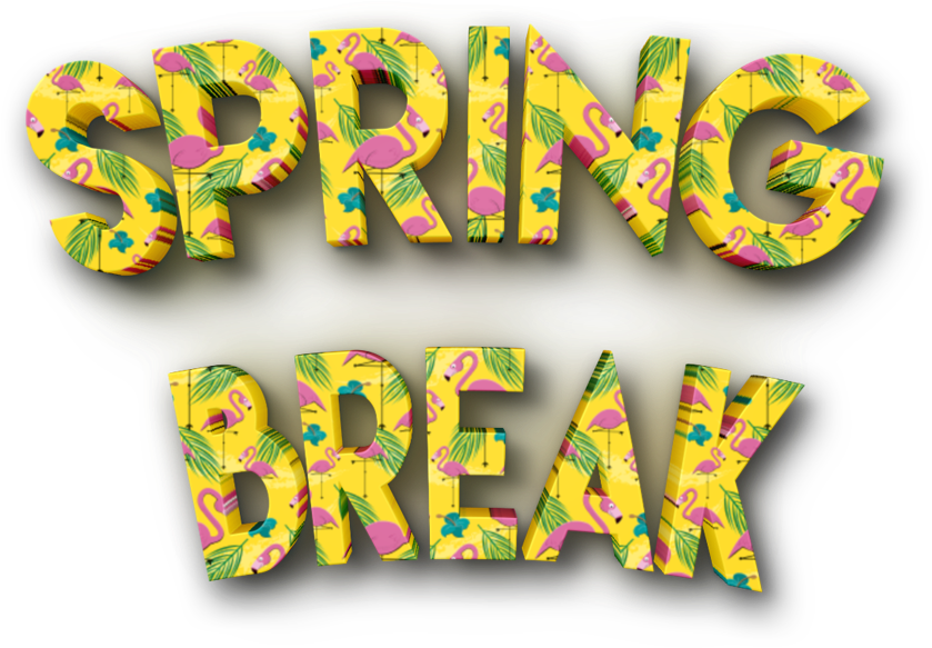 Download 3d Spring Break - Illustration - Full Size PNG Image - PNGkit