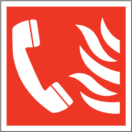 Download Fire Phone Symbol Safety Sign - Fire Signs - Full Size PNG ...