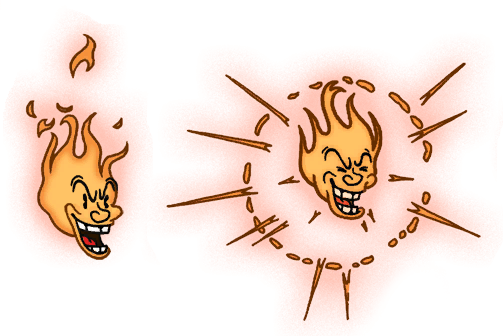 Download Pyro Head Sprite - Cuphead Rugged Ridge Enemies - Full Size ...