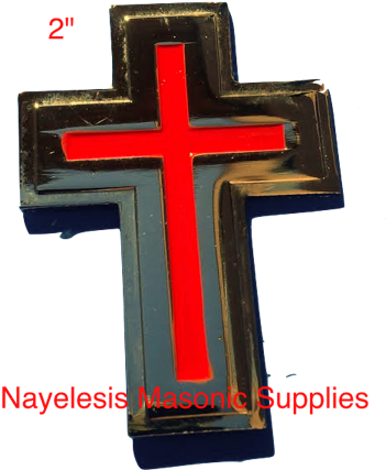 Download Kt Christian Knight Templar 2" Inch Gold Plated Cross - Cross ...