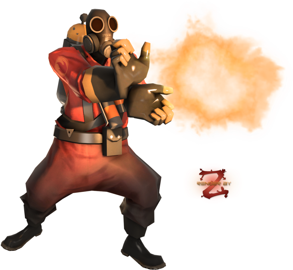 Download Image-1456692611 - Team Fortress 2 Pyro Render - Full Size PNG ...