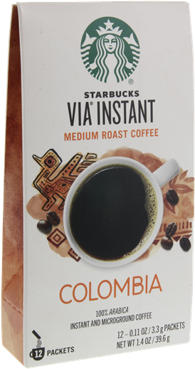 Download Starbucks Via Instant Medium Roast Coffee Colombia - Starbucks ...