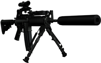 Download M4a1 Big Ass Gun - Machine Gun - Full Size PNG Image - PNGkit
