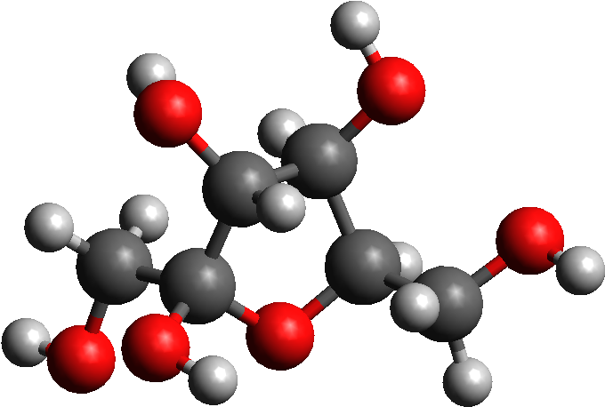 Download Transparent Fructose 3d Ball And Stick Model - Man Made ...