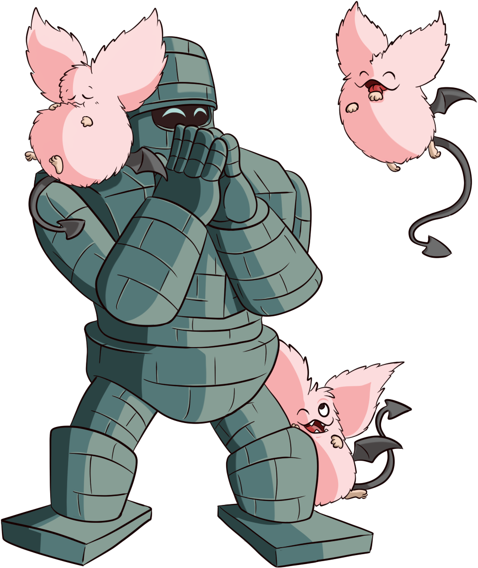 Download The Great Sloth Stone Golem And Pink Sanguini From - Dragon ...