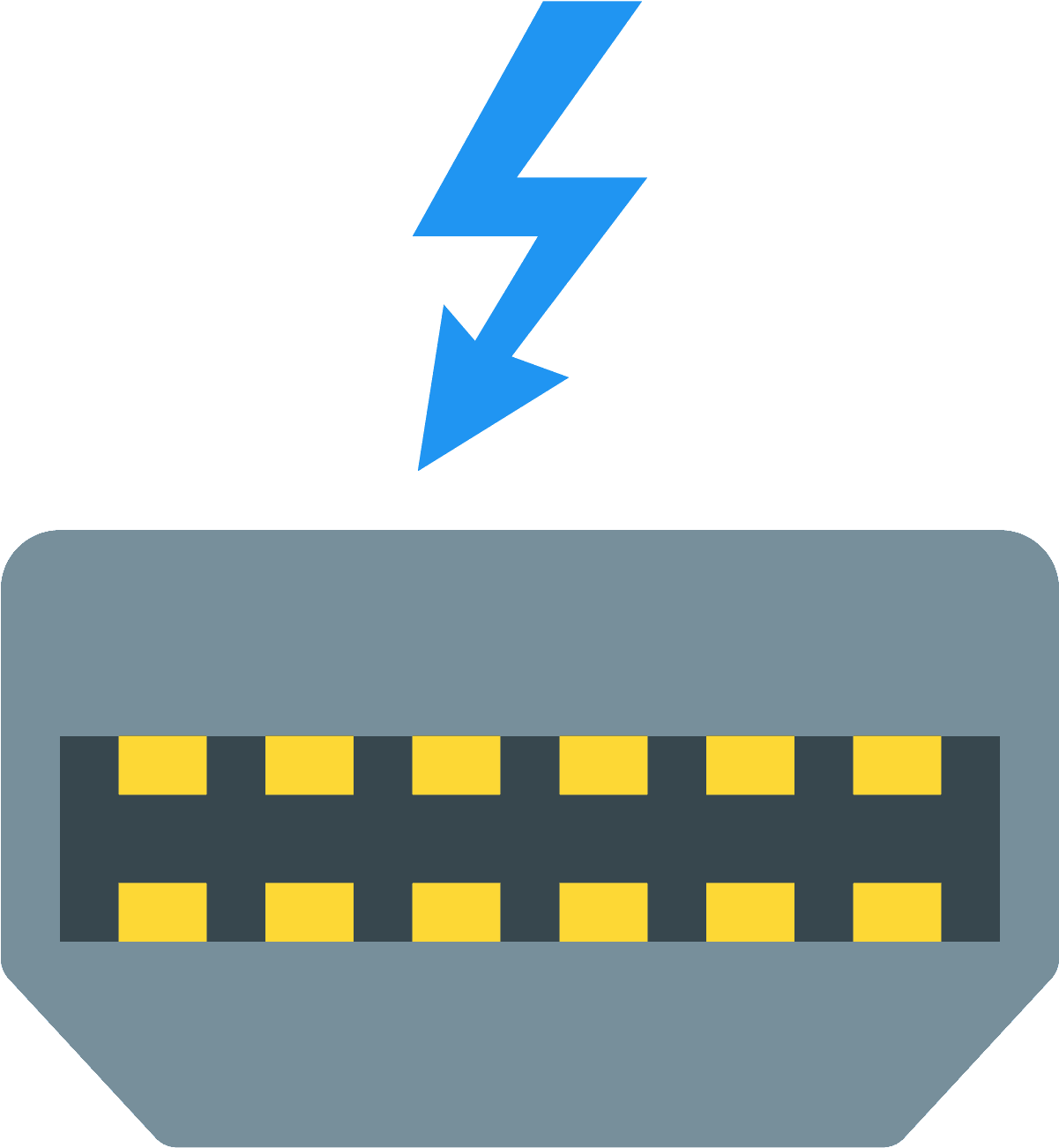 Download The Icon Is A Logo Of Thunderbolt - Icon - Full Size PNG Image ...