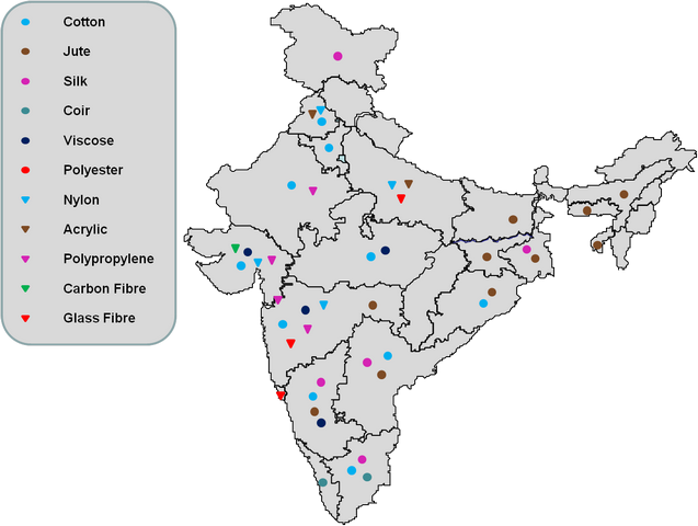 Download Textile Industry In India Map - Cotton Industry In India Map ...