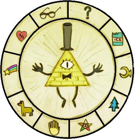 Download Transparent Wheel Clipart Bill Cipher - Rabbit - PNGkit